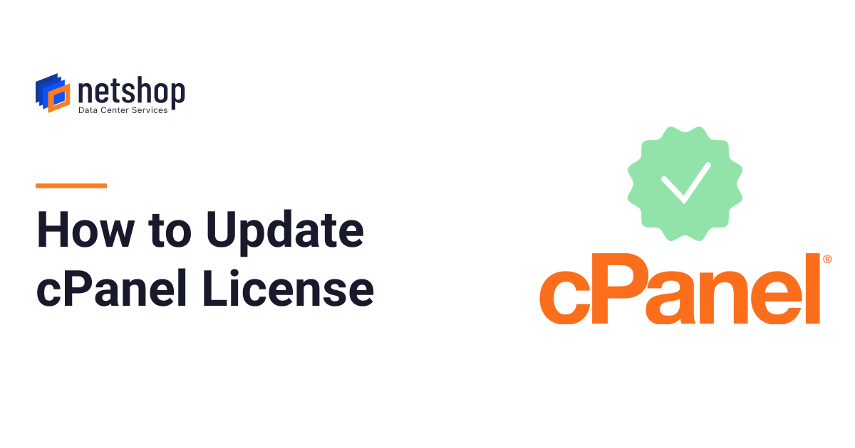 How to Update cPanel License Key on VPS/Dedicated Server · NetShop ISP