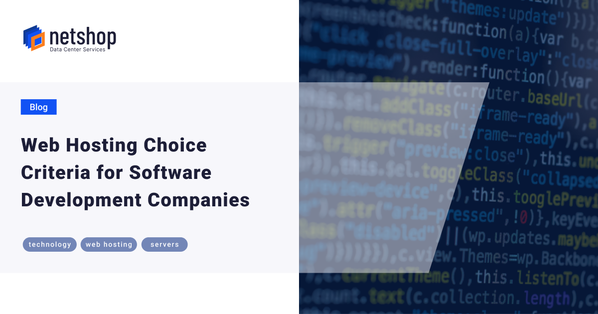 Web Hosting Choice Criteria for Software Development Companies ...