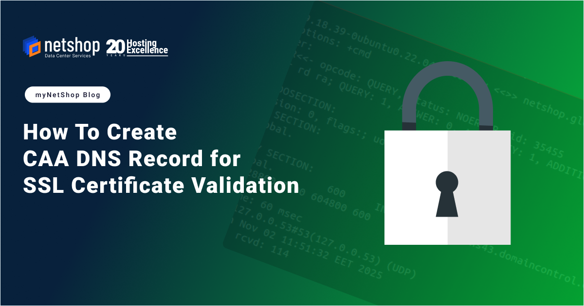 How To Create CAA DNS Record for SSL Certificate Validation · NetShop ISP